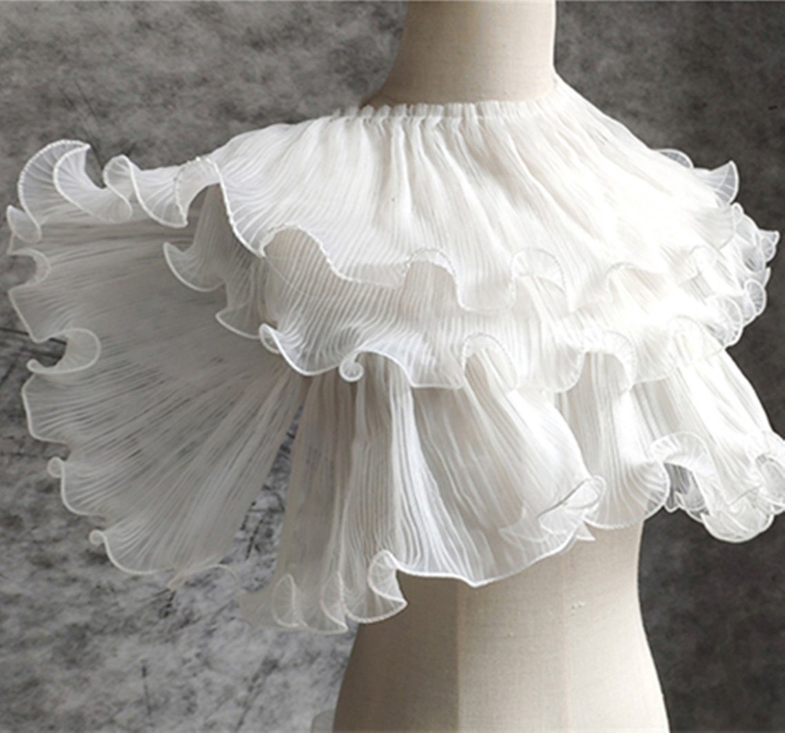 Ruffle Lace Trim7 Inches Width Lace Trimruffle Trimskirt | Etsy