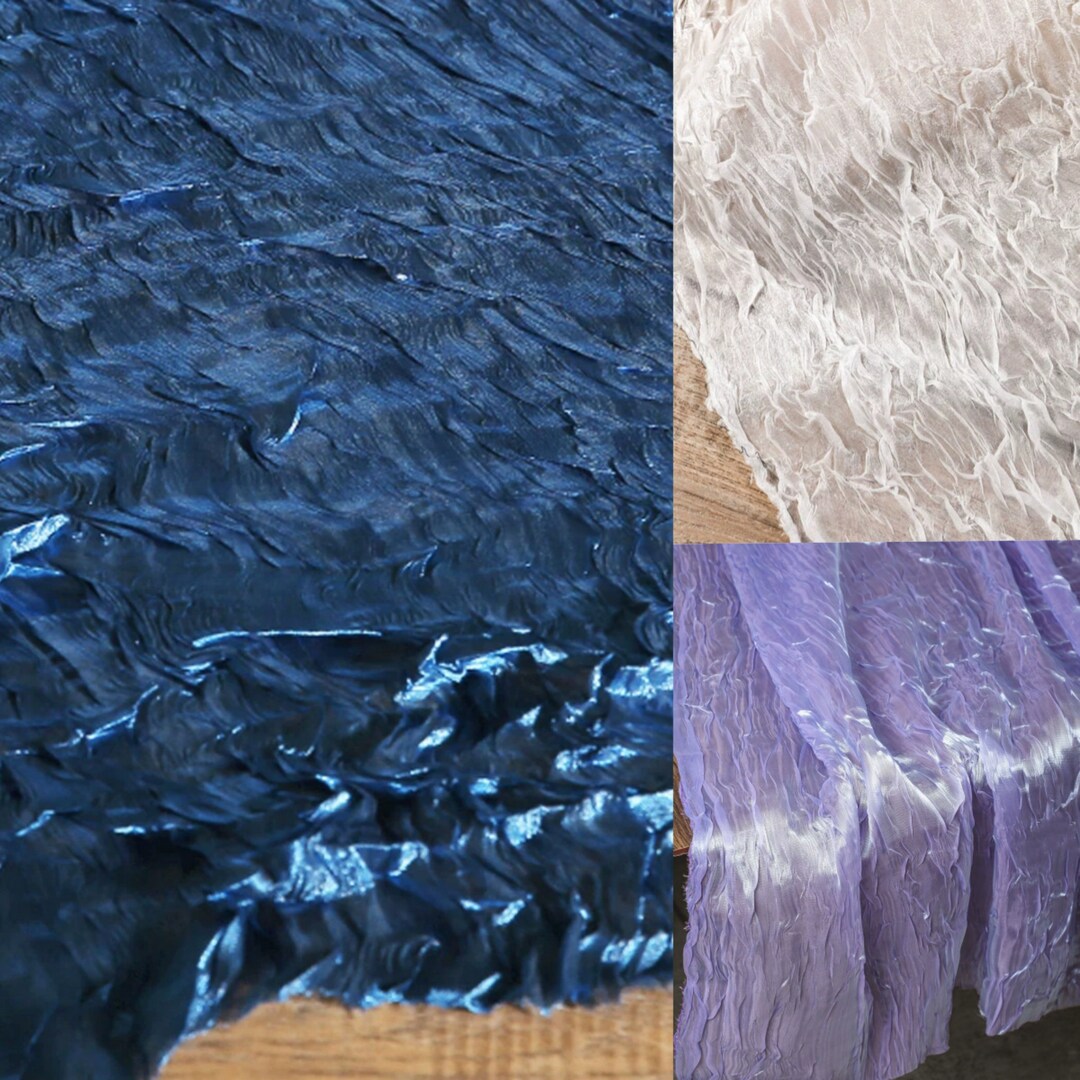 8 Colors Wrinkle Glossy Fabric,designer Fabric,smooth Well Drap Fashion ...