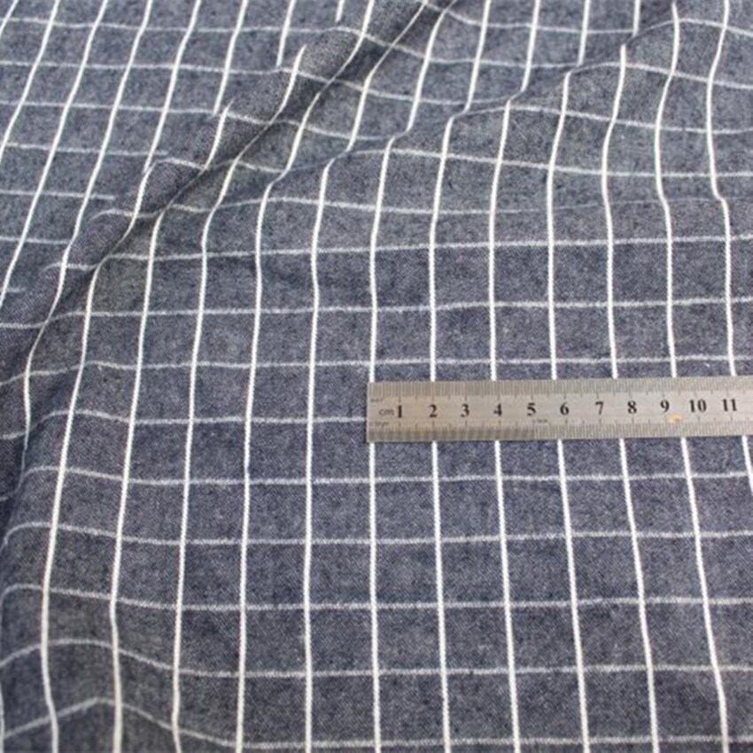 Linen Fabrci Check Fbric Softened Linen Cotton Fabric Apparel - Etsy