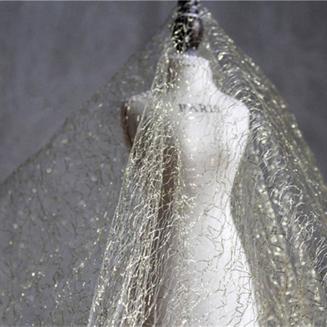 Gold Mesh Lace Fabric,fashion Mesh Hollow Fabric,wedding Fabric,tulle ...