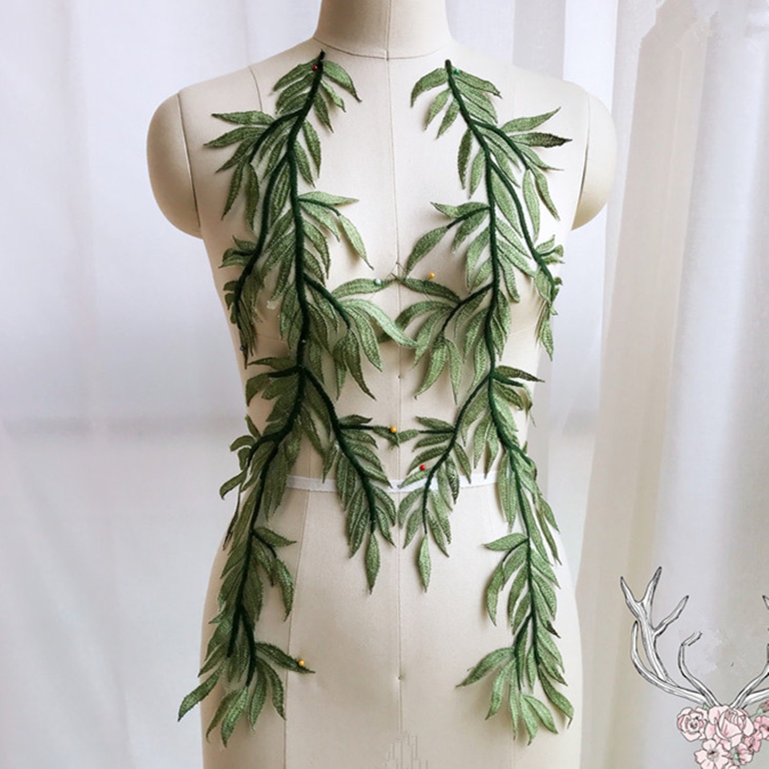 Leaf Lace Appliquedecorative Patches for Craft4 Colors - Etsy