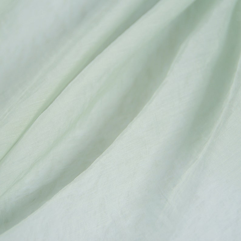 Light Green Silk Linen Fabric,light Fabric,soft Summer Fabric,dress ...