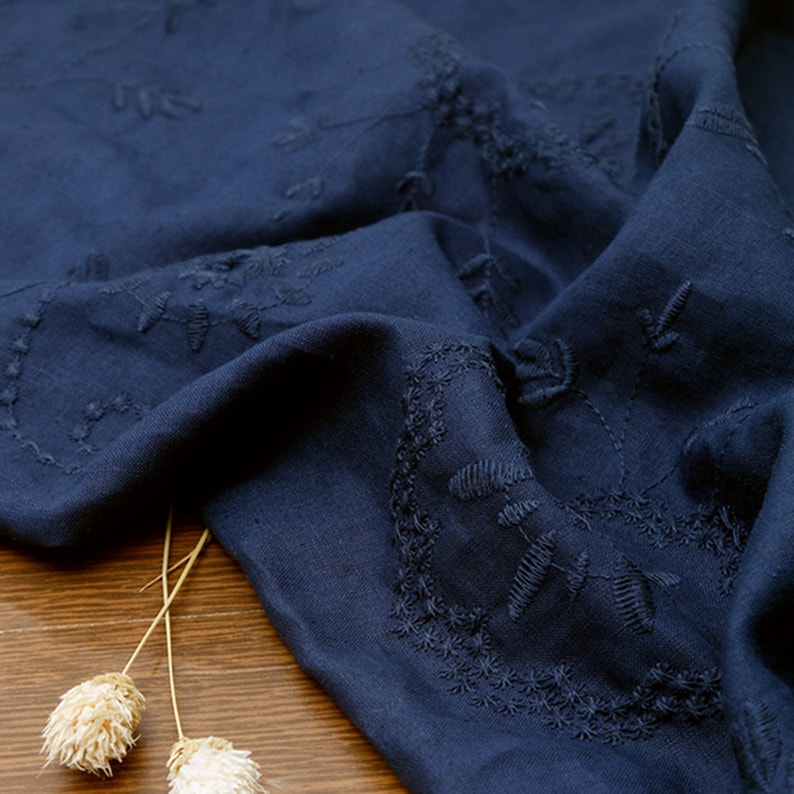 Solid Color Ramie Linen Fabricembroidered Linen Fabricflax - Etsy