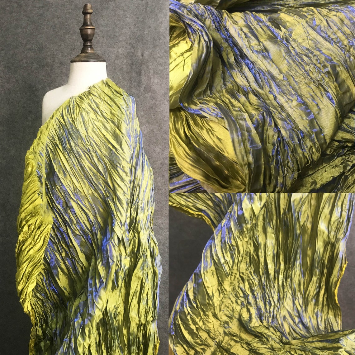 Green/blue Fabric,wrinkle Fabric,gradient Color Retro Fabric,design ...
