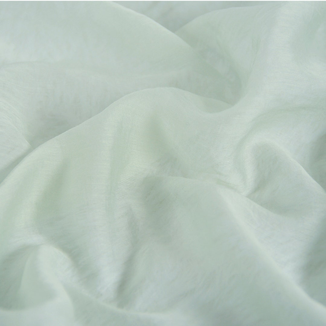 Light Green Silk Linen Fabric,light Fabric,soft Summer Fabric,dress ...