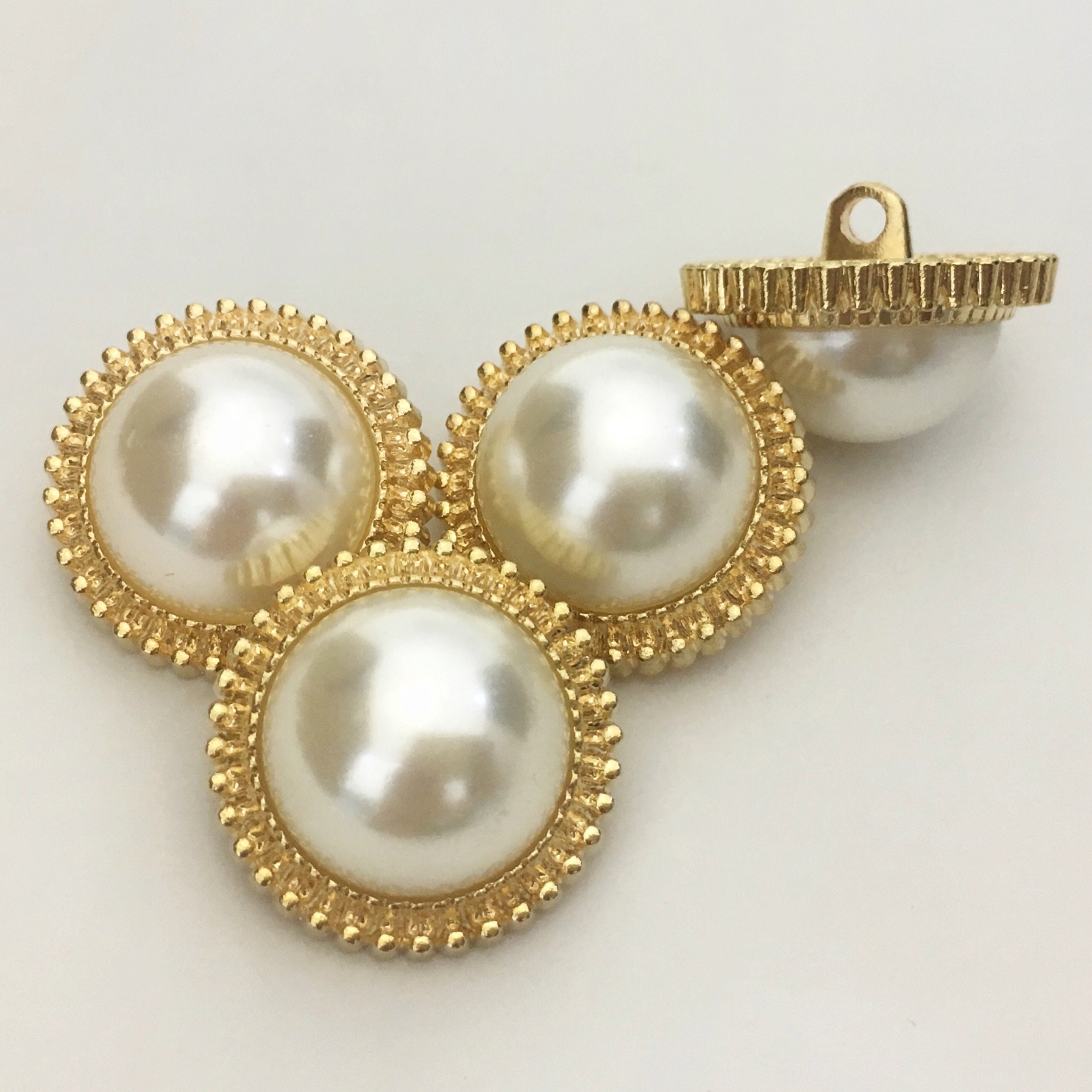 6 Pieces of Set Pearl Buttonsbridal Buttonsjewelryclothing - Etsy