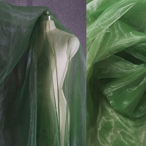 Green Organza Fabric,elegant Fabric,fashion Fabric Sewing for Wedding ...