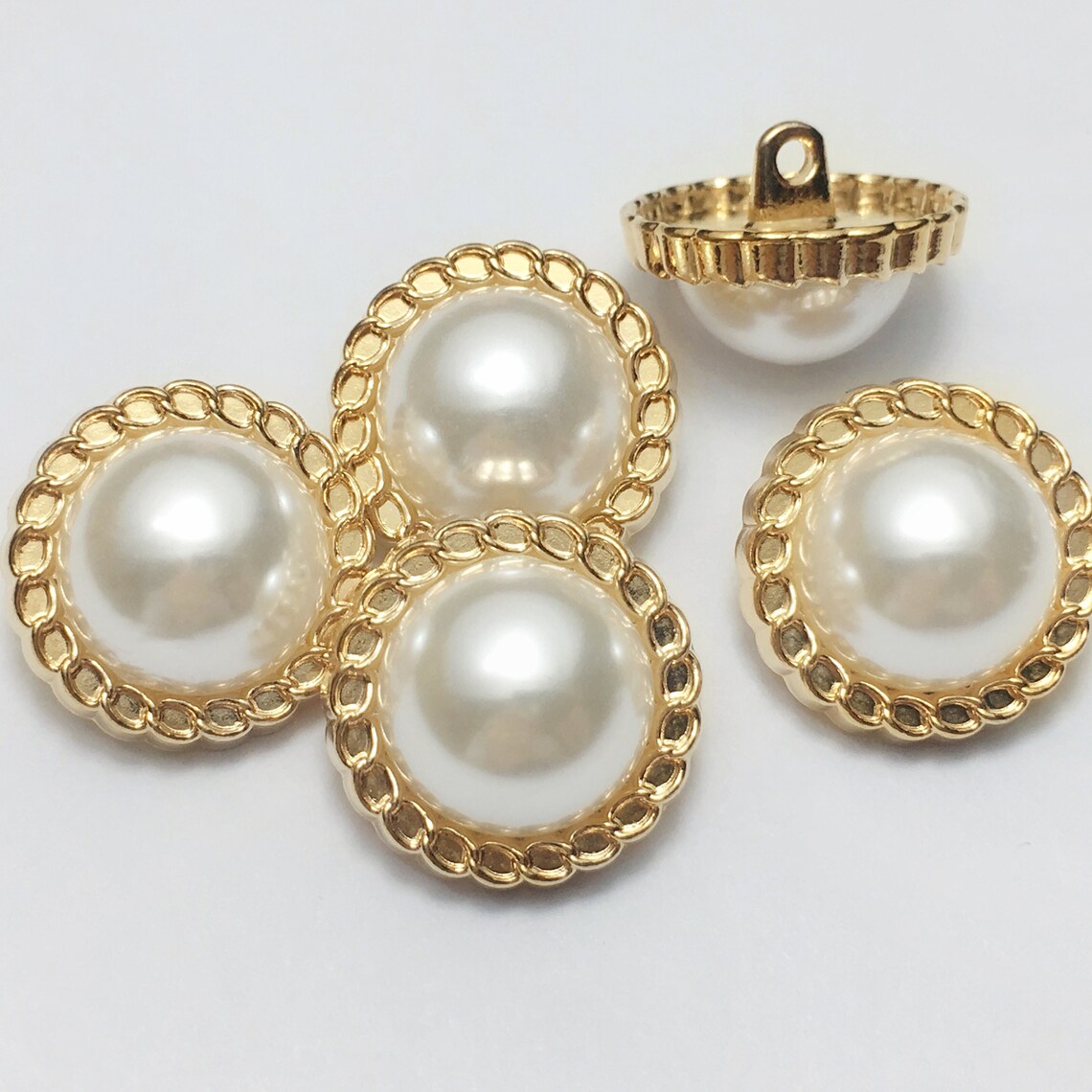 6 Pieces of Set Pearl Buttonsbridal Buttonsjewelryclothing | Etsy