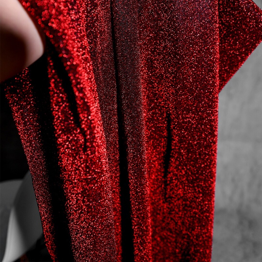 Red Sparkle Fabric,shimmer Fabric for Wedding Gown,evening Dress,prom ...