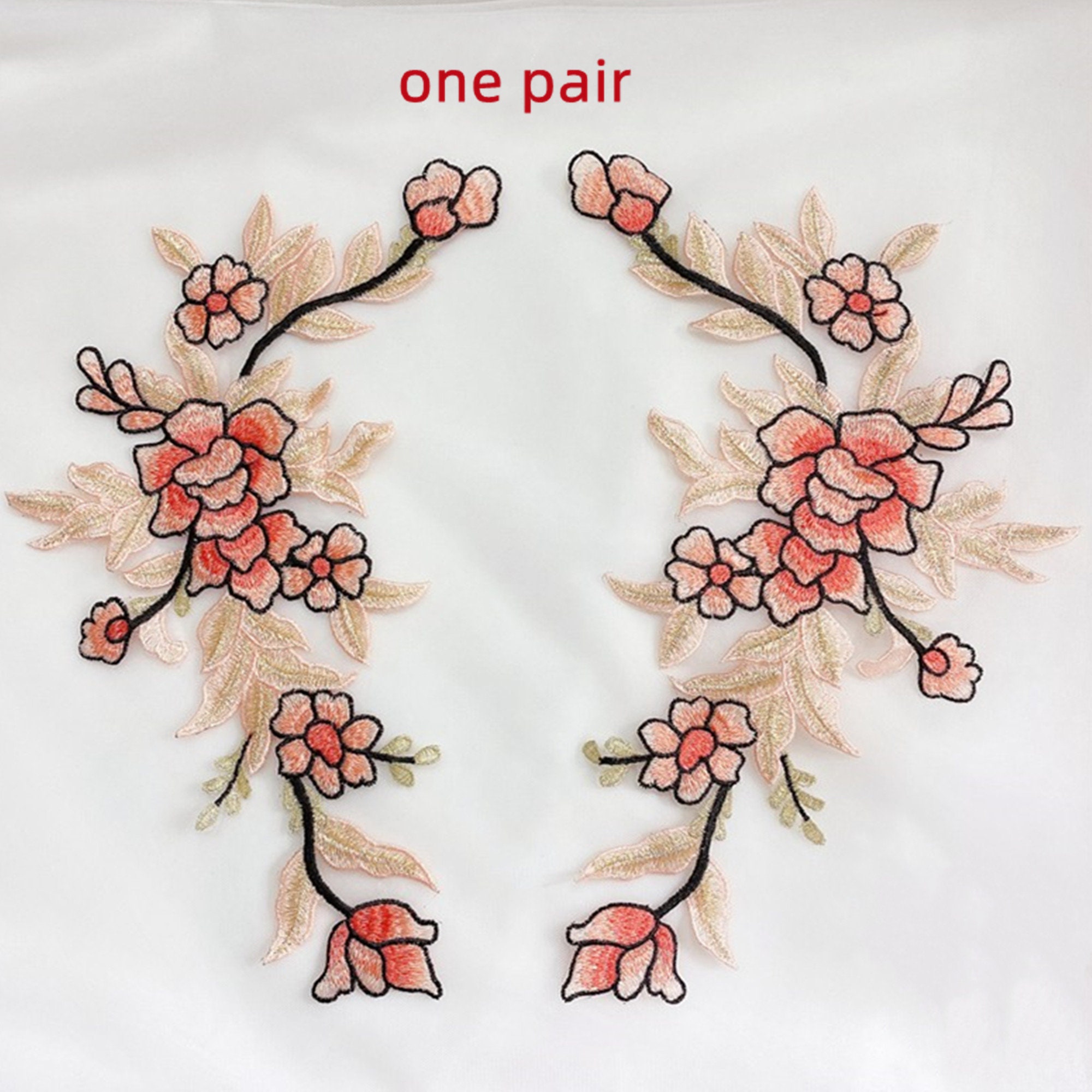 Pink Flower Lace Motif,lace Applique,lace Appliques for Garment Apparel ...
