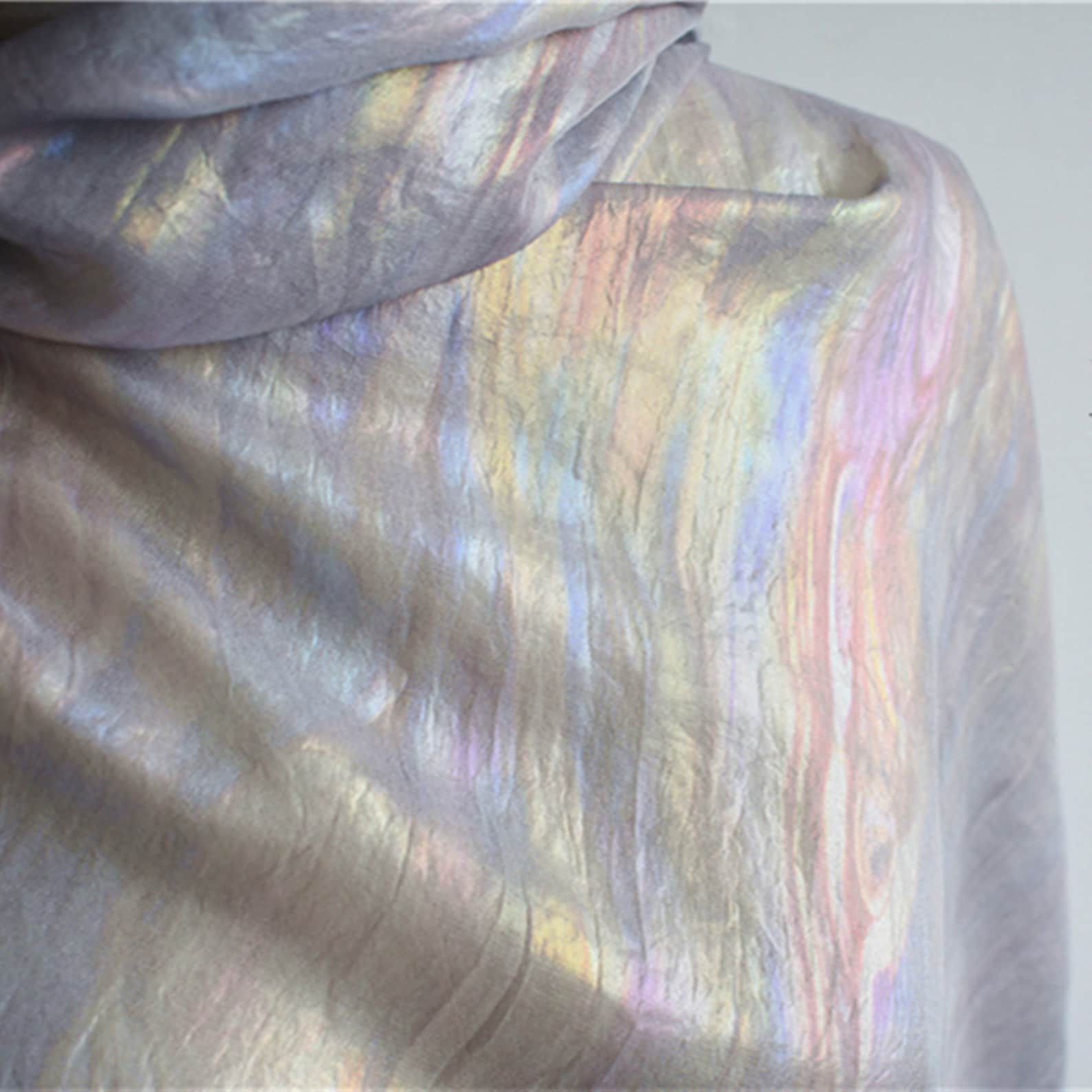 Colorful Chiffon Fabricdesigner Chiffonfashion Fabricsummer - Etsy