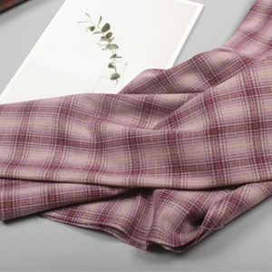 Retro Check Print Cotton Fabric,kids Quilt Fabric,soft Cotton Fabric ...