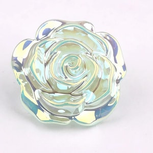 6 Pieces of Set Resin Rose Buttons,bridal Buttons,jewelry,clothing ...