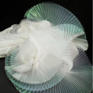 12 Colors Tripe Pleated Fabric,wrinkle Chiffon Fabric,sew for Pleated ...