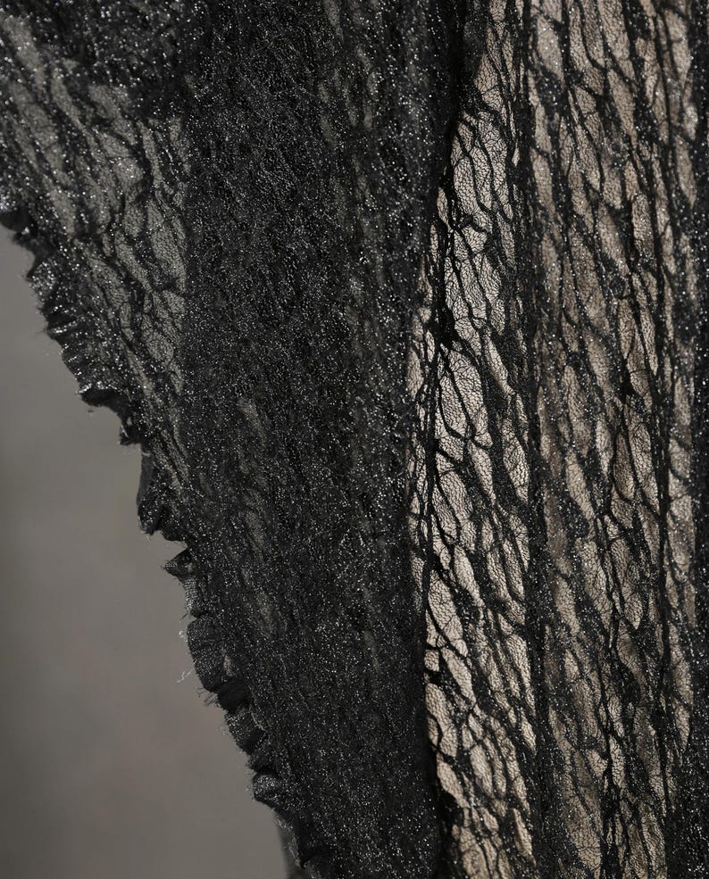 Black Geometry Stretch Lace Fabric for Lingerie,dressmaking,wedding - Etsy