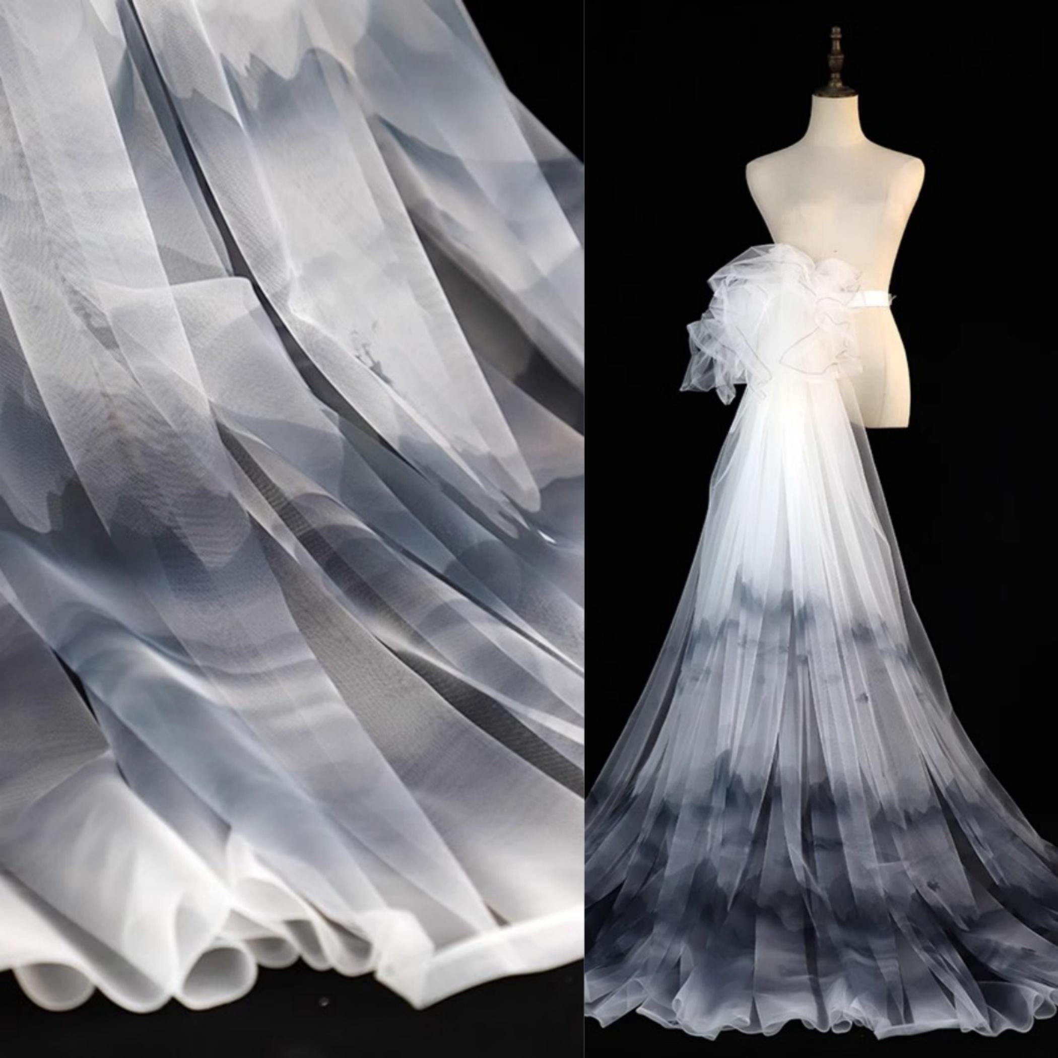 Ombre Lace Fabric: Soft Tulle Gradient, Bridal Veil (63''width) - Etsy
