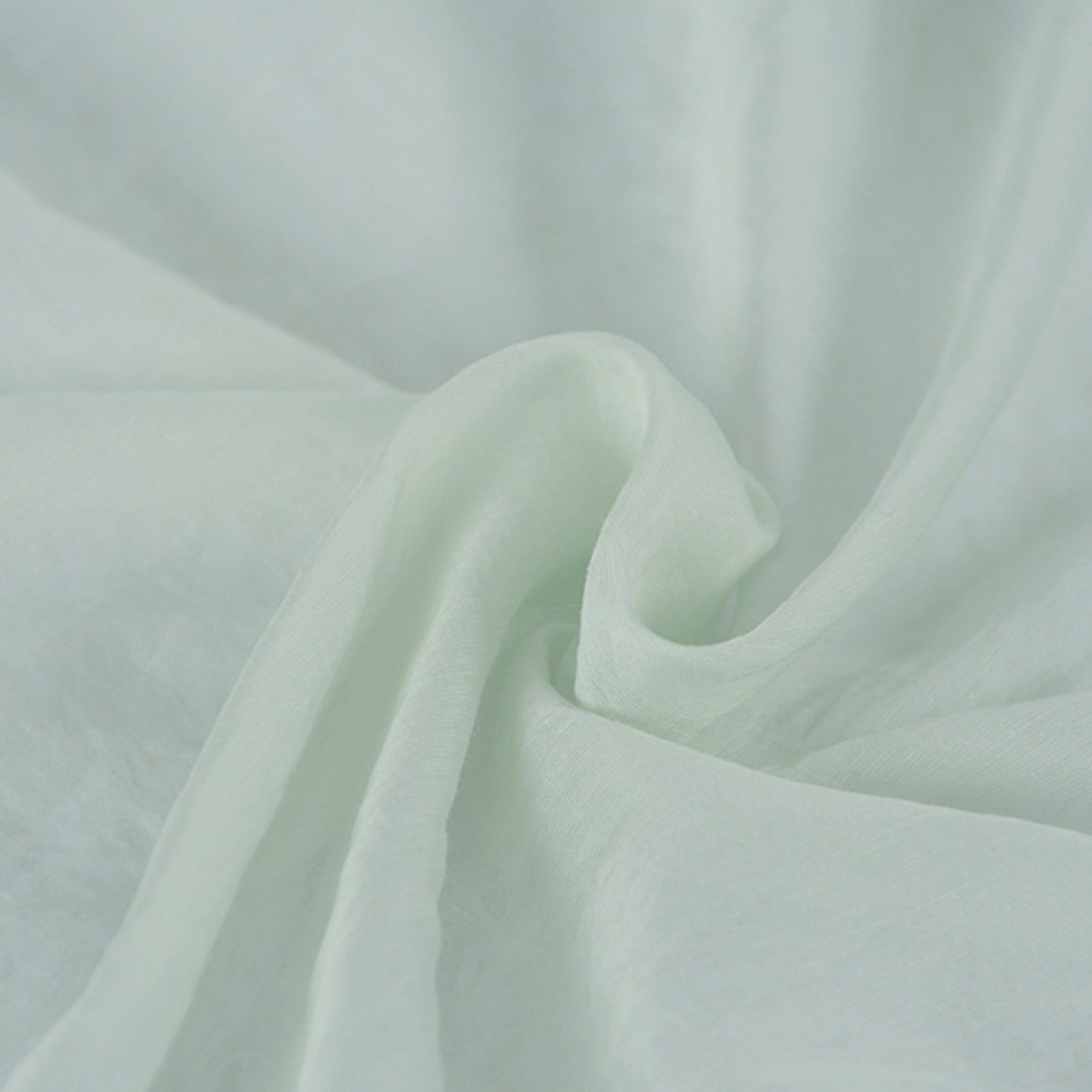 Light Green Silk Linen Fabric,light Fabric,soft Summer Fabric,dress ...