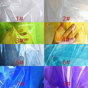 0.2mm Transparent TPU Fabric,raincoat Waterproof Bag PVC Fabric,15 ...