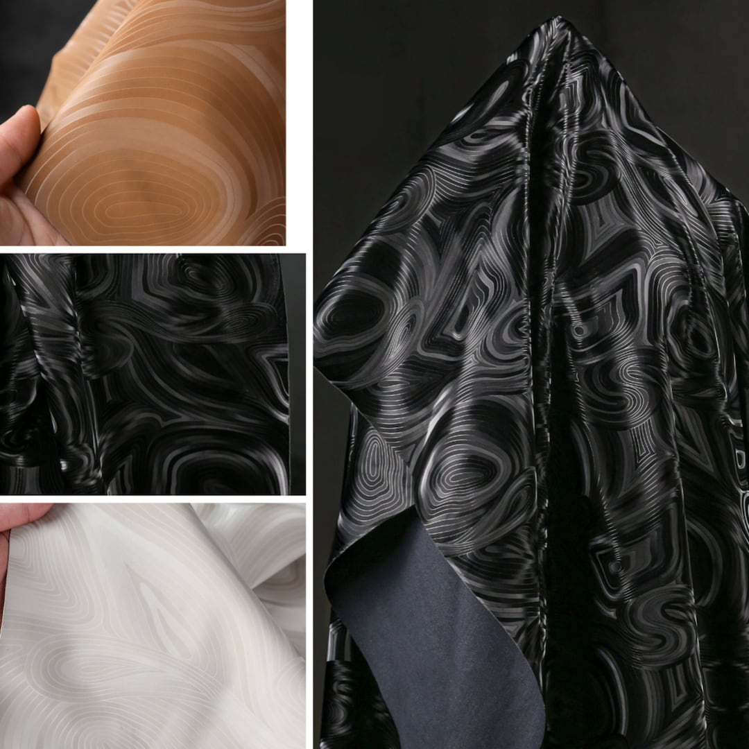 3 Colors Leather Textured Fabric,water Ripple Texture Fabric,liquid ...