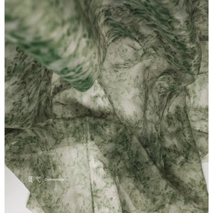 Green Organza Fabric,sheer Mesh Fabric,fabric for Wedding Dress,green ...