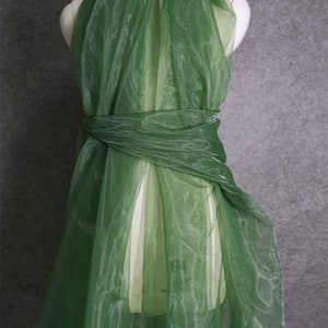 Green Organza Fabric,elegant Fabric,fashion Fabric Sewing for Wedding ...