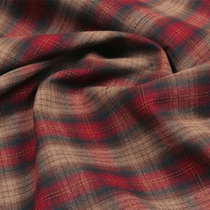 Retro Check Print Cotton Fabric,kids Quilt Fabric,soft Cotton Fabric ...