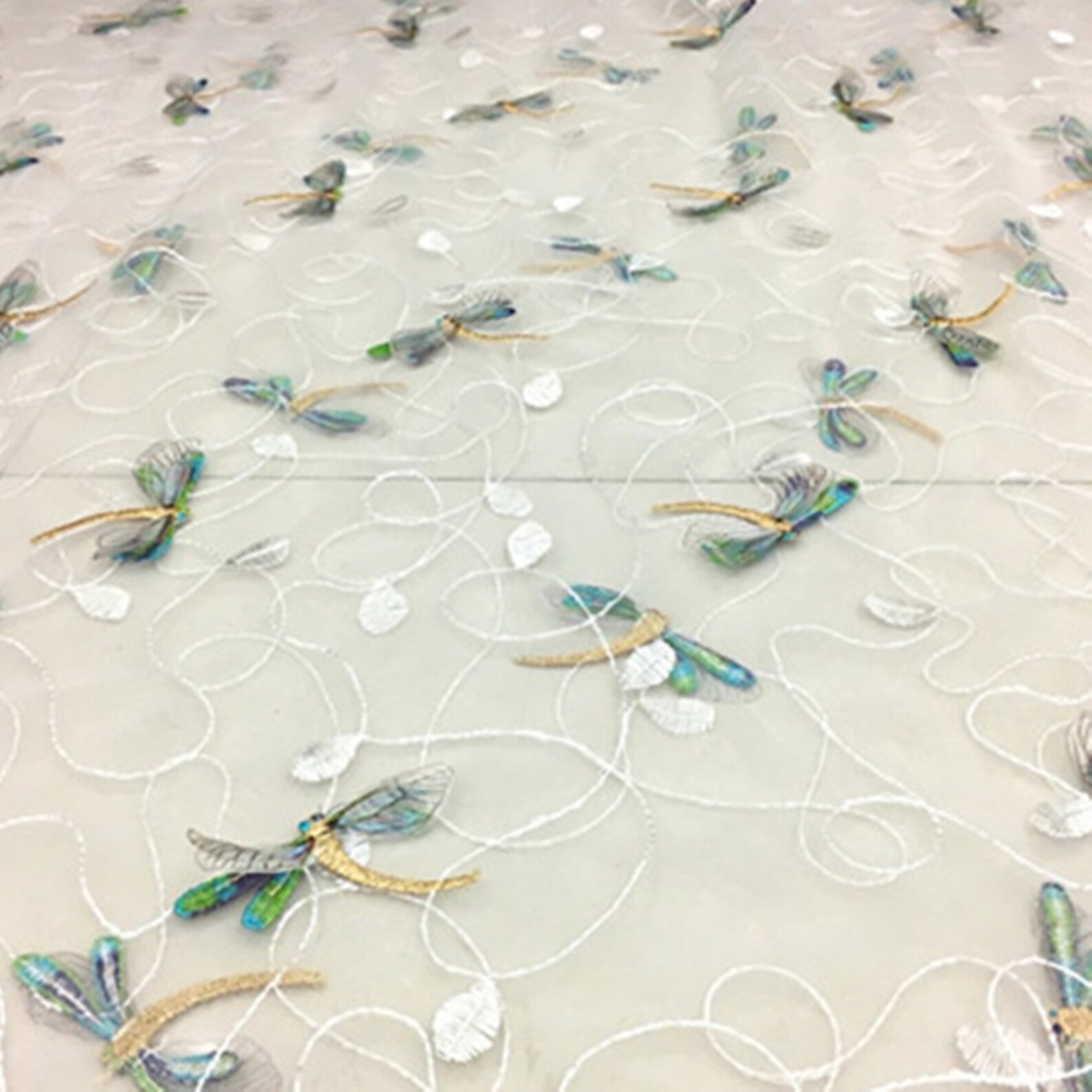 3D Dragonfly Embroidered Lace Fabric,soft Mesh,party Decor,craft for ...