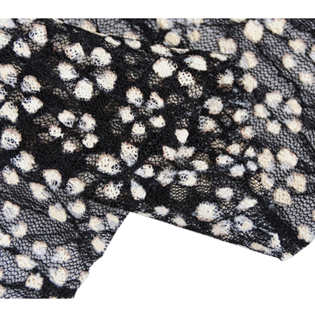 Floral Mesh Fabric,black Lace Dress Fabric,fabric for Wedding, Dress ...
