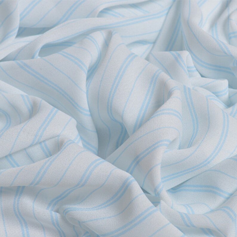 Stripe Cotton Fabric White Color Fabric Breathable Medium | Etsy