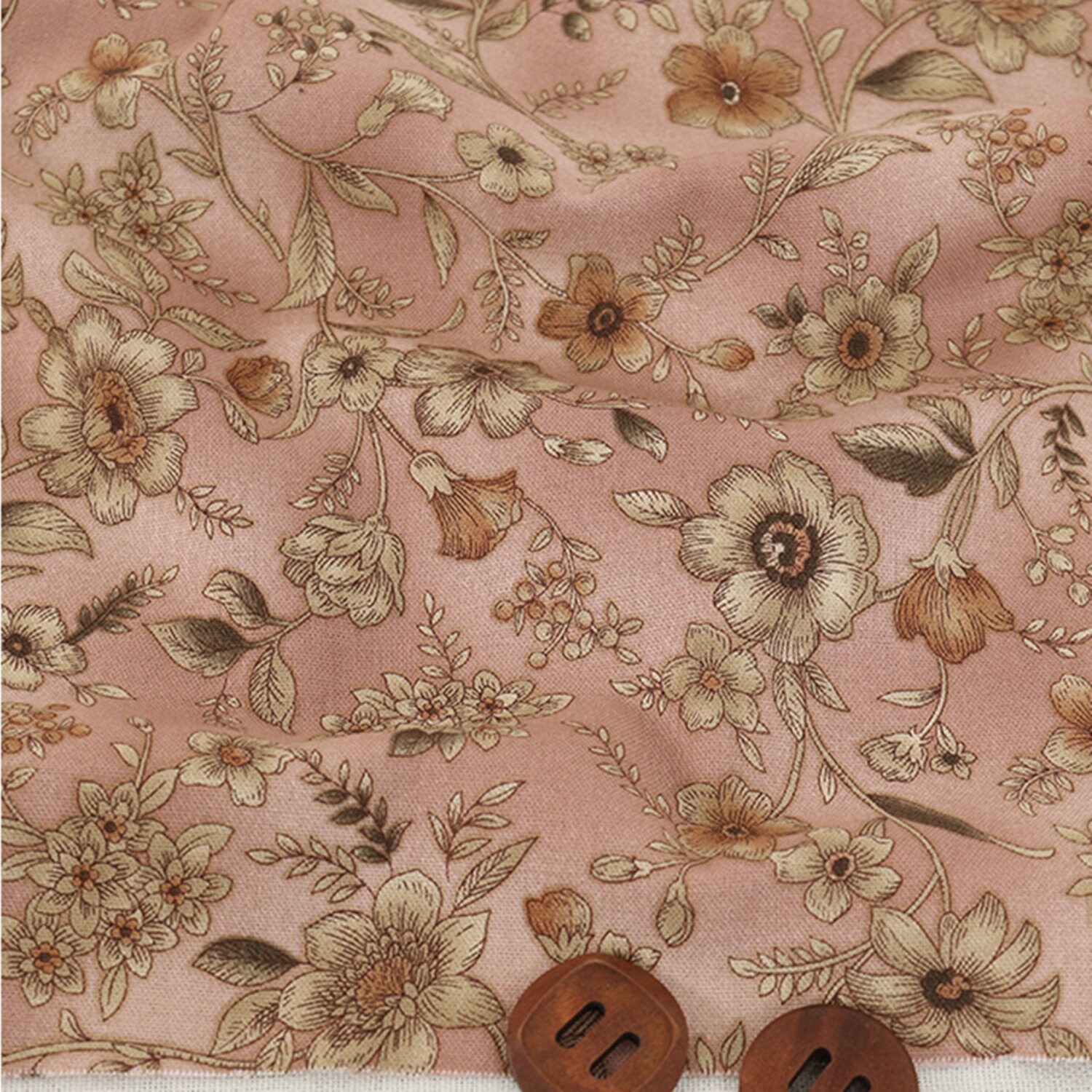 3 Colors Floral Style Linen Fabricmedium Weight Linen Fabric - Etsy