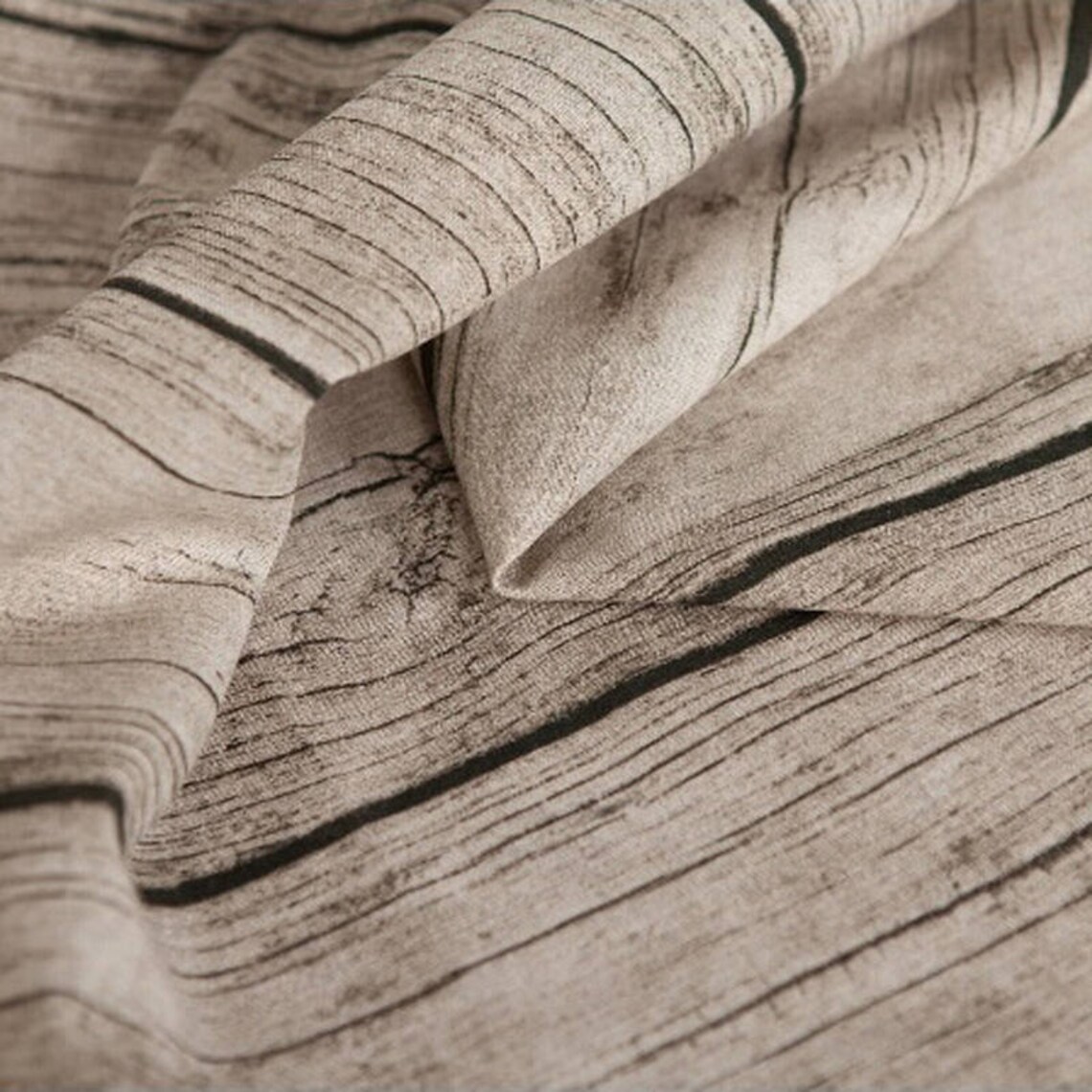 Cotton Linen Fabric Wood Texture Aattern Home Decor Chair - Etsy
