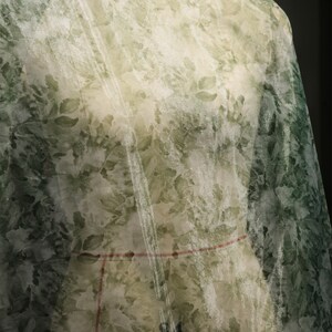 Green Organza Fabric,sheer Mesh Fabric,fabric for Wedding Dress,green ...