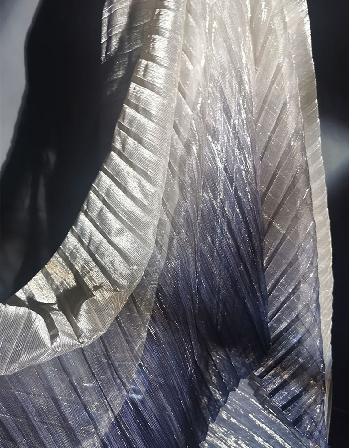 Lace Stripe Pleated Fabric,gilding Fabric,dress Fabric,design Fabric ...