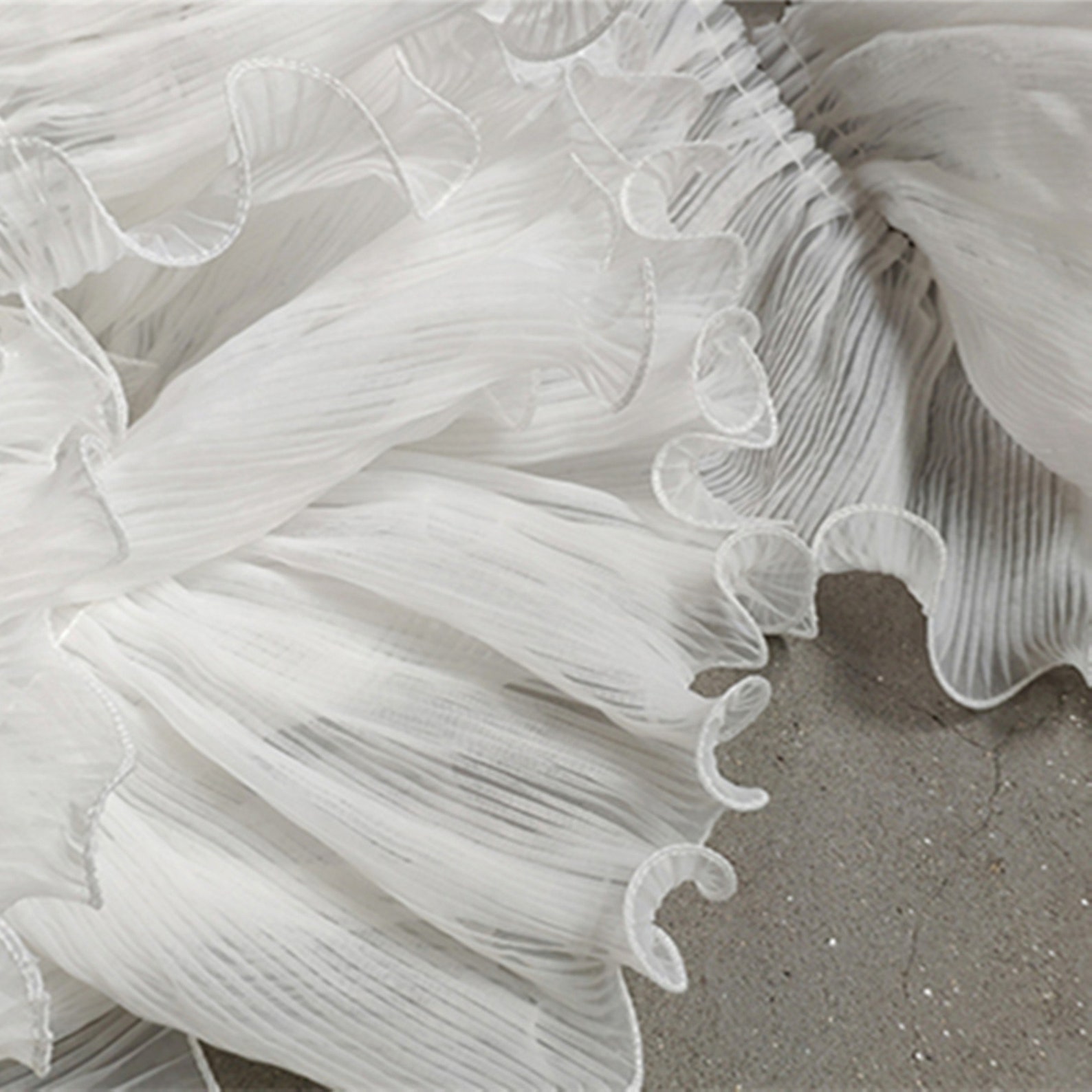 Ruffle Lace Trim7 Inches Width Lace Trimruffle Trimskirt - Etsy