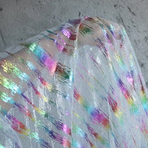 Colorful Mesh Lace Fabric,bridal Gown Party Costumes Fabric,craft by ...