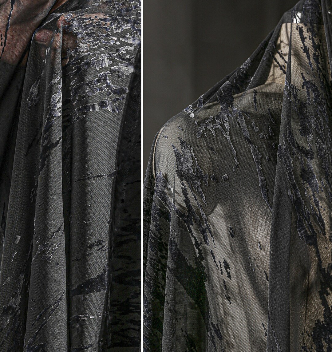 Black Lace Fabric,sheer Lace Mesh Fabric,design Fabric for Party,dress ...