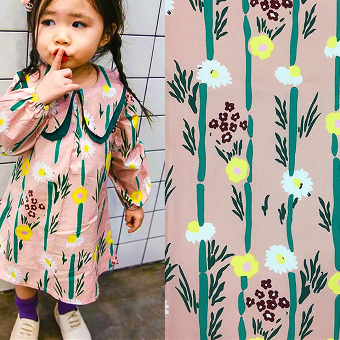 3 Colors Cotton Fabric 100% Cotton Fabric Floral Print Cotton Fabric ...