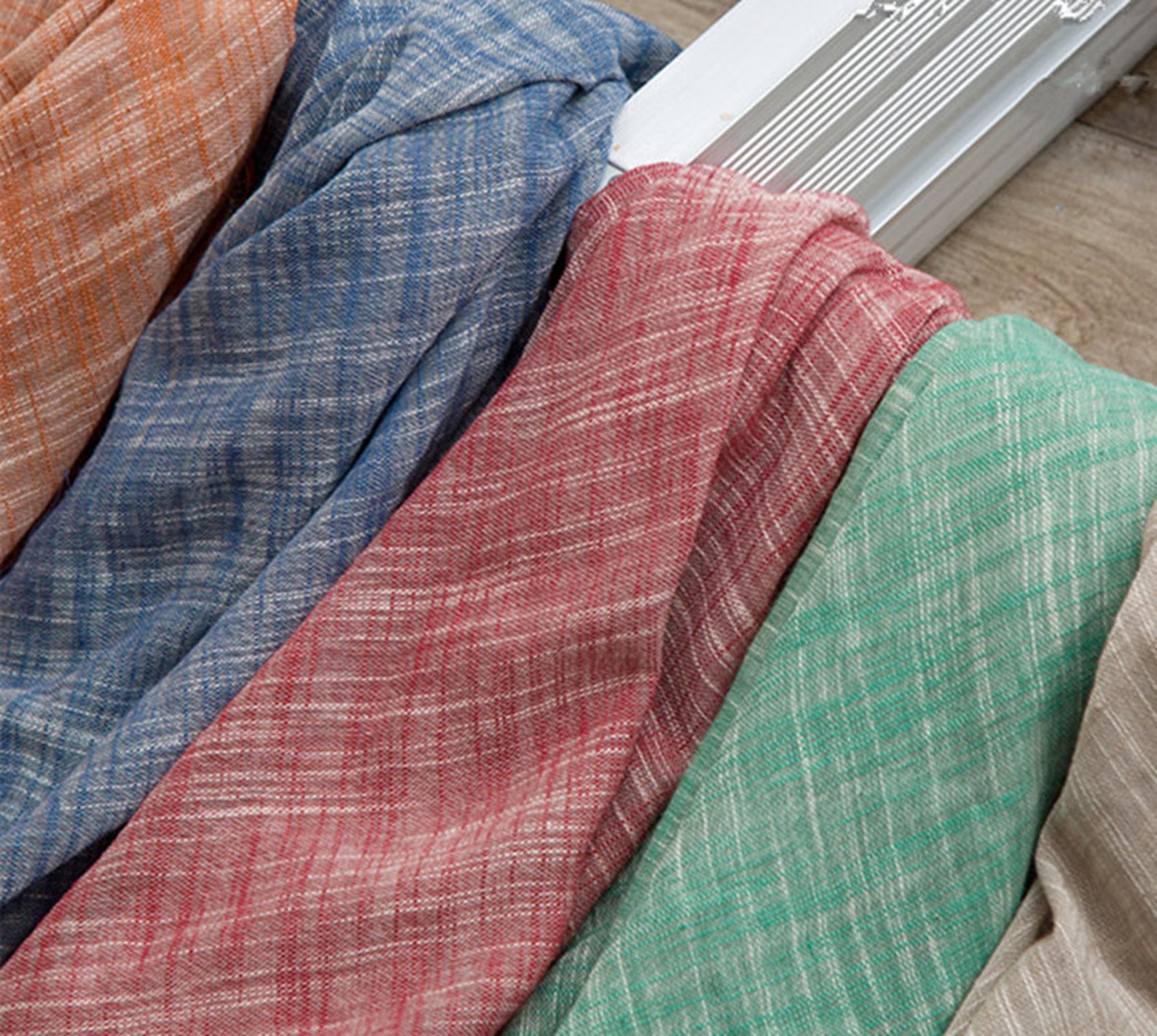 Solid color linen cotton fabric summer thin fabric light | Etsy