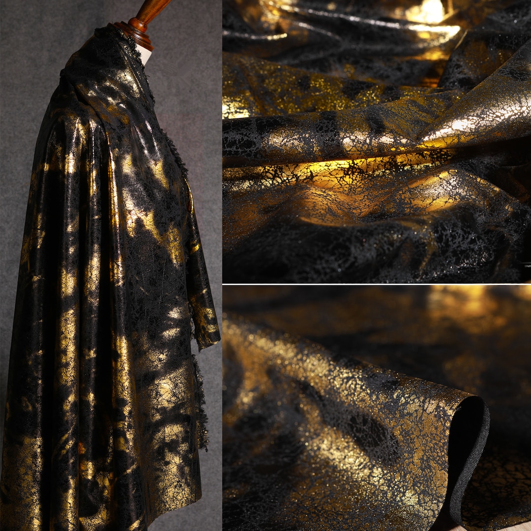 Gold Shiny Cotton Fabric,gilding Cotton Fabric,clothing Fabric - Etsy