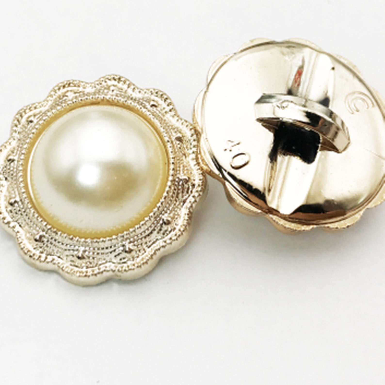 6 Pieces of Set Pearl Buttons,bridal Buttons,jewelry,clothing ...