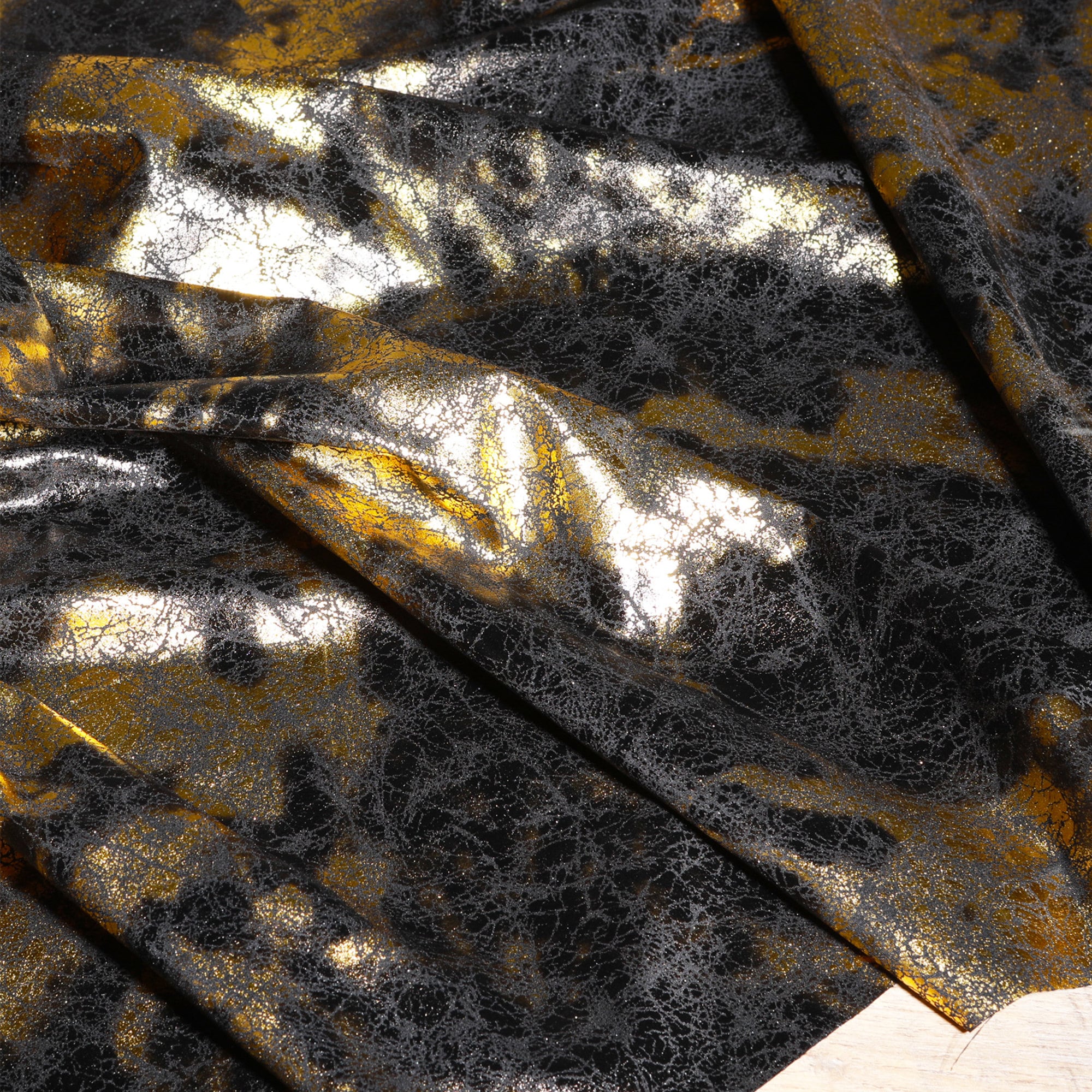 Gold Shiny Cotton FabricGilding Cotton FabricClothing Fabric | Etsy