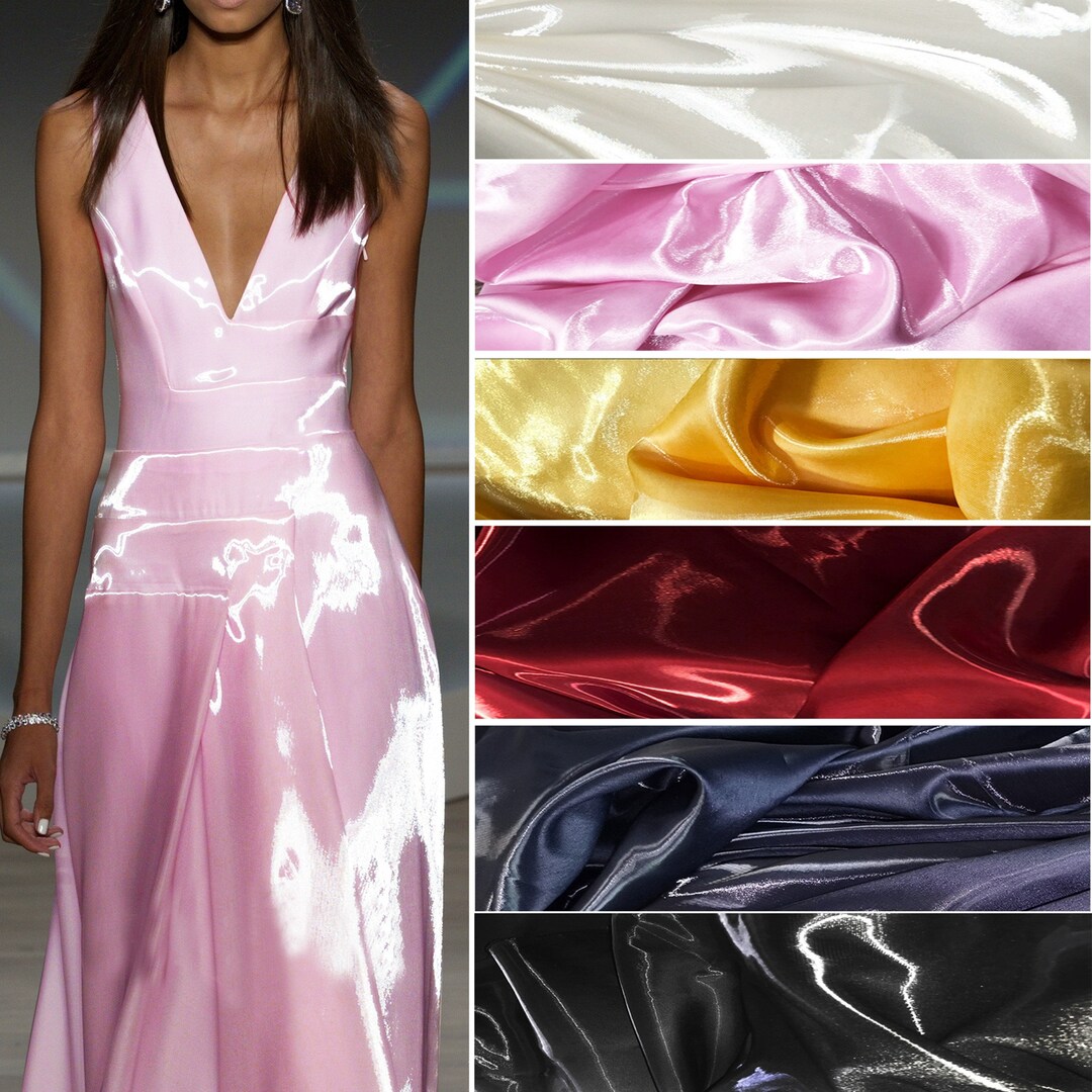 13 Colors Shiny Imitation Memory Fabric,suit Fabric,smooth Well Drap ...