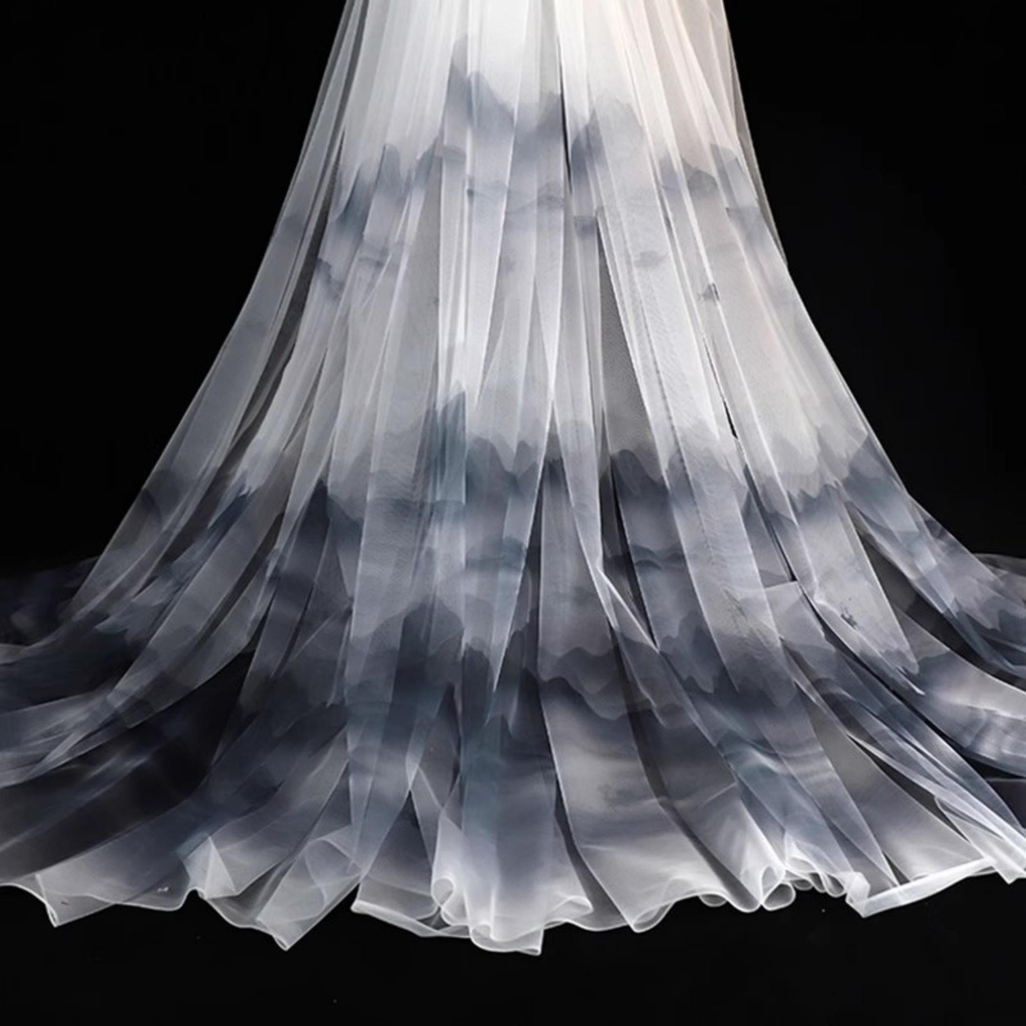 Ombre Lace Fabric: Soft Tulle Gradient, Bridal Veil (63''width) - Etsy