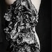 Silvery Black Stretch Fashioin Fabric,texture Fabric,metallic Silver ...