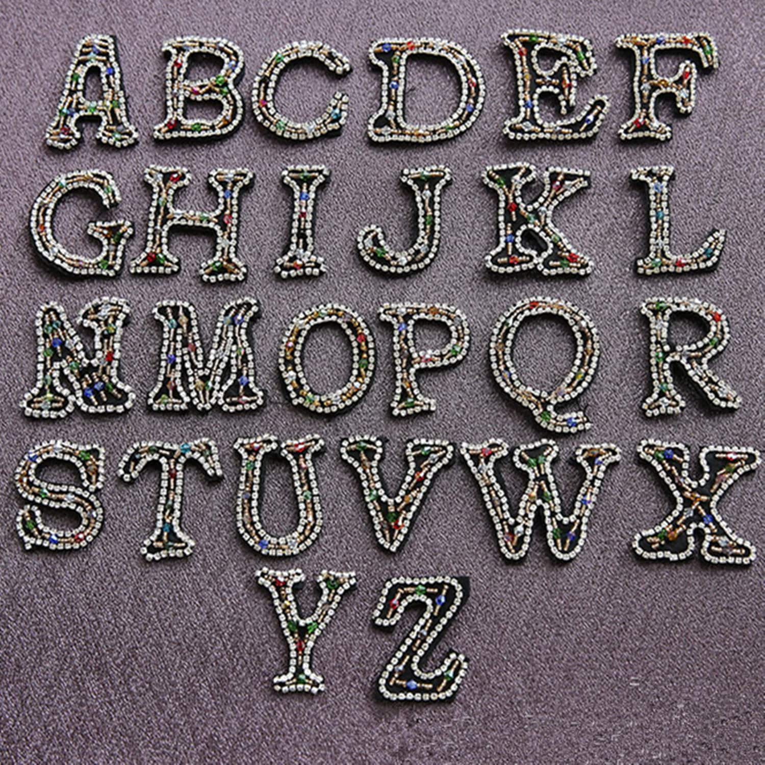 Crystal Letter Sequin Patchsewing Suppliesdiy Craft Patch | Etsy