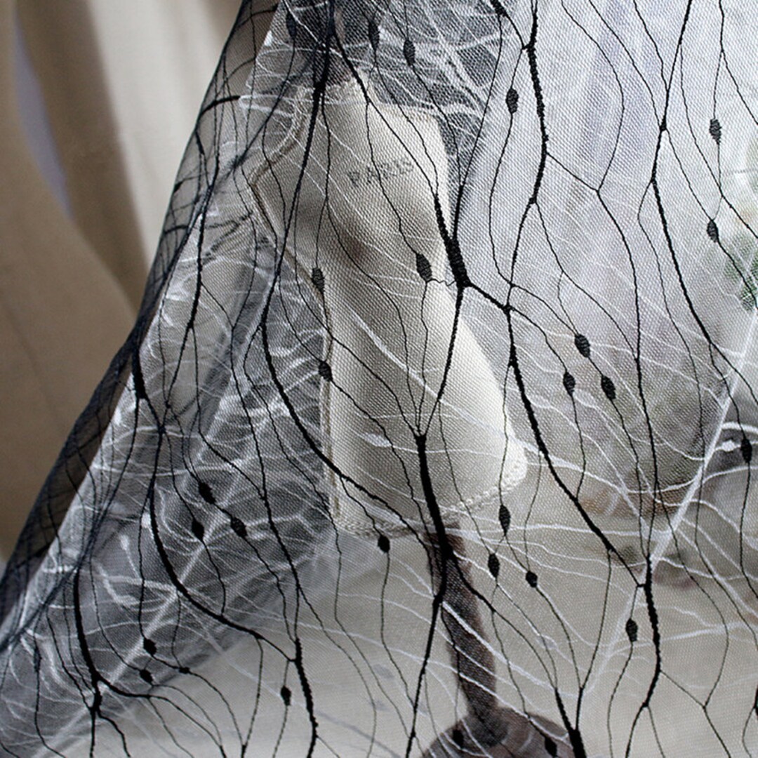 Black/white Lace Mesh Fabric for Wedding Dress,evening Dress,prom Dress ...