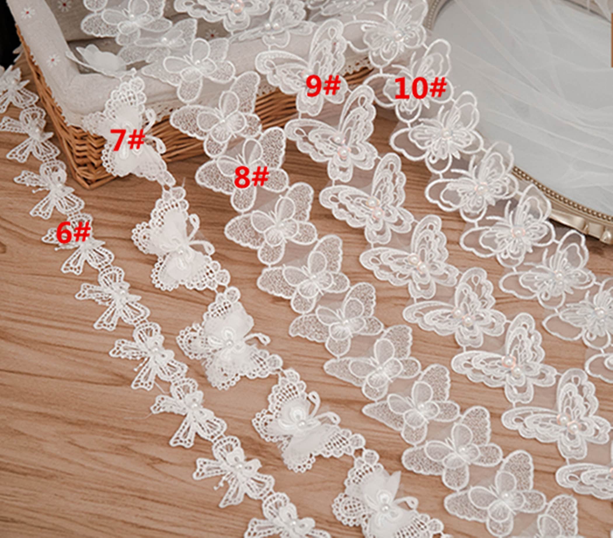 3D Lace Trimlace Ribbonembroidered Lace Trimbaby Garments - Etsy