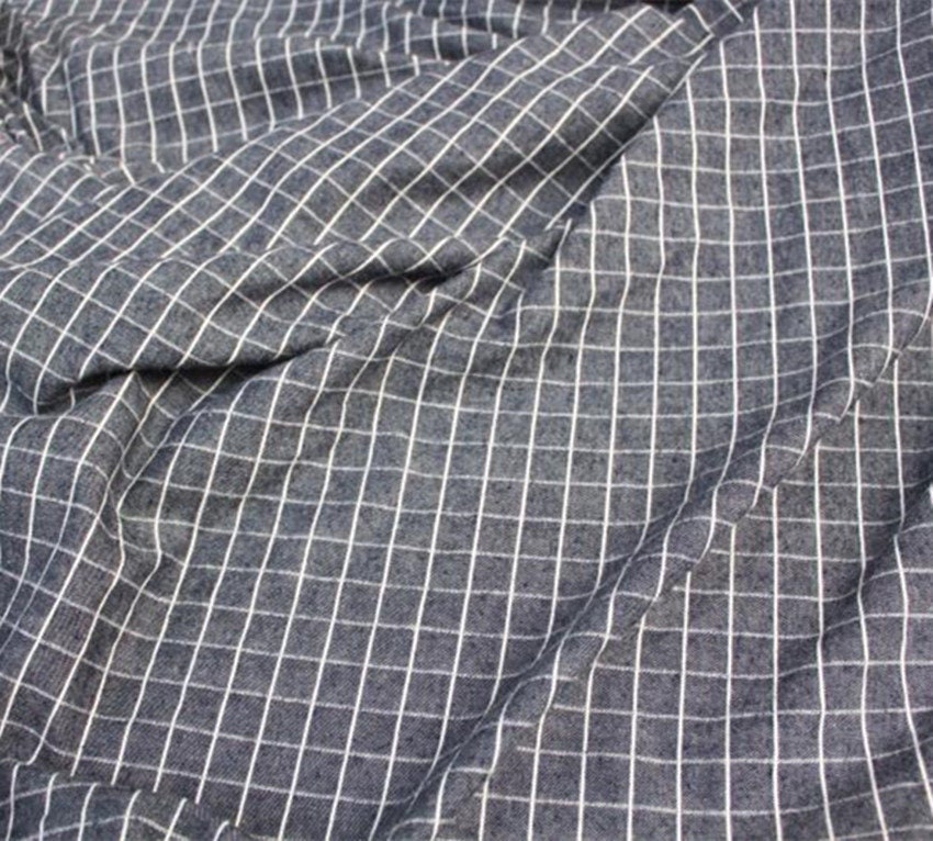 Linen Fabrci Check Fbric Softened Linen Cotton Fabric Apparel - Etsy