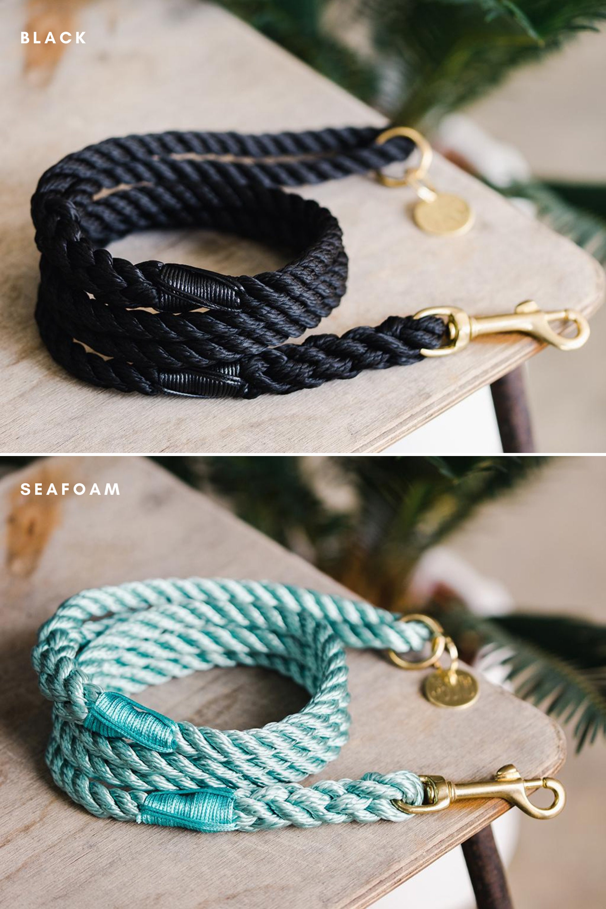 Black Rope Dog Lead Long Dog Leash Short Puppy Lead | Etsy