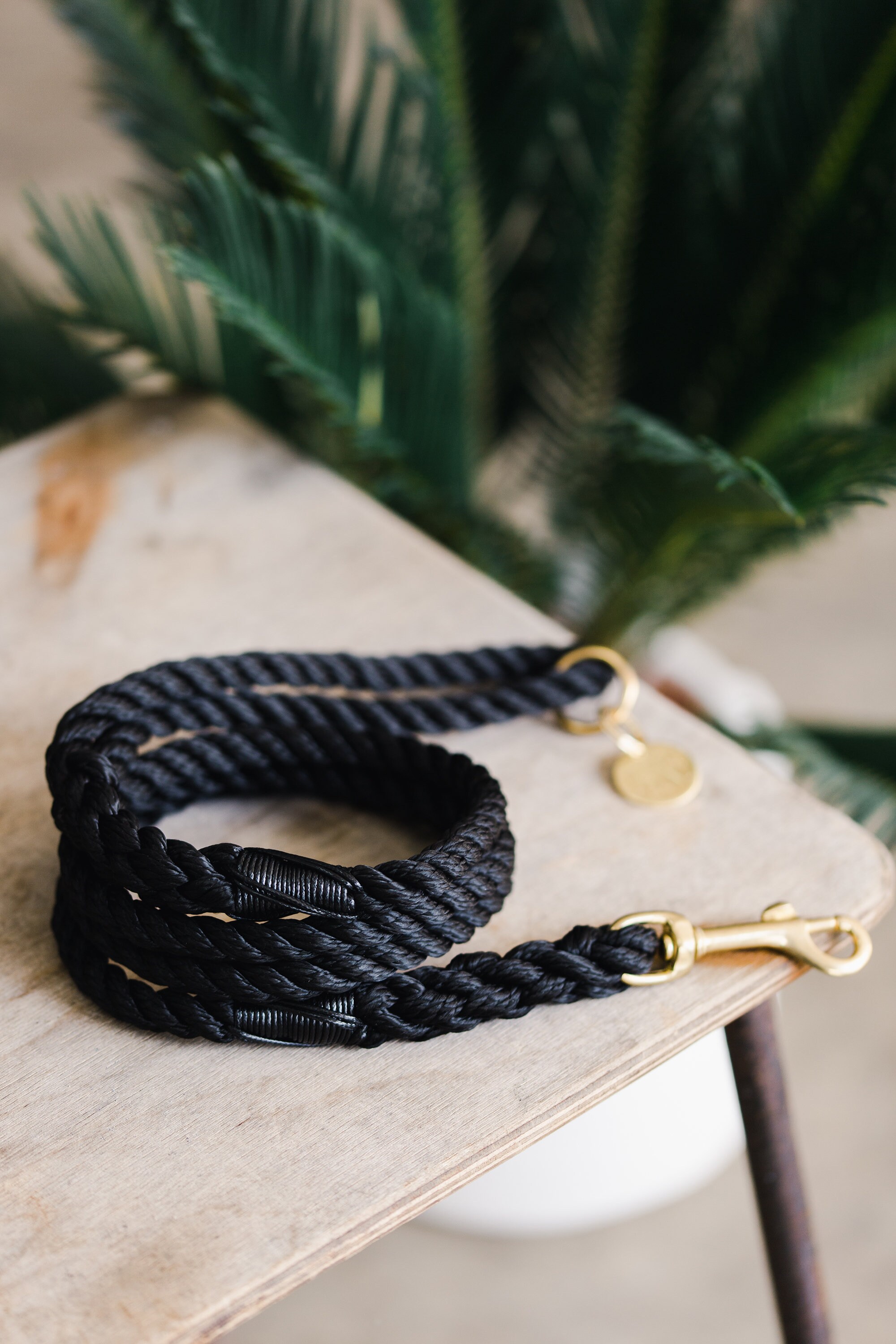 Black Rope Dog Lead Long Dog Leash Short Puppy Lead | Etsy